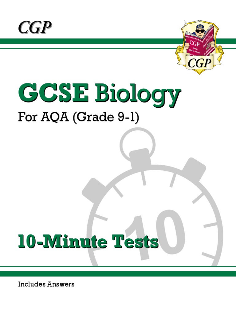 Biology 10 Minute Tests | PDF | Pathogen | Cell (Biology)