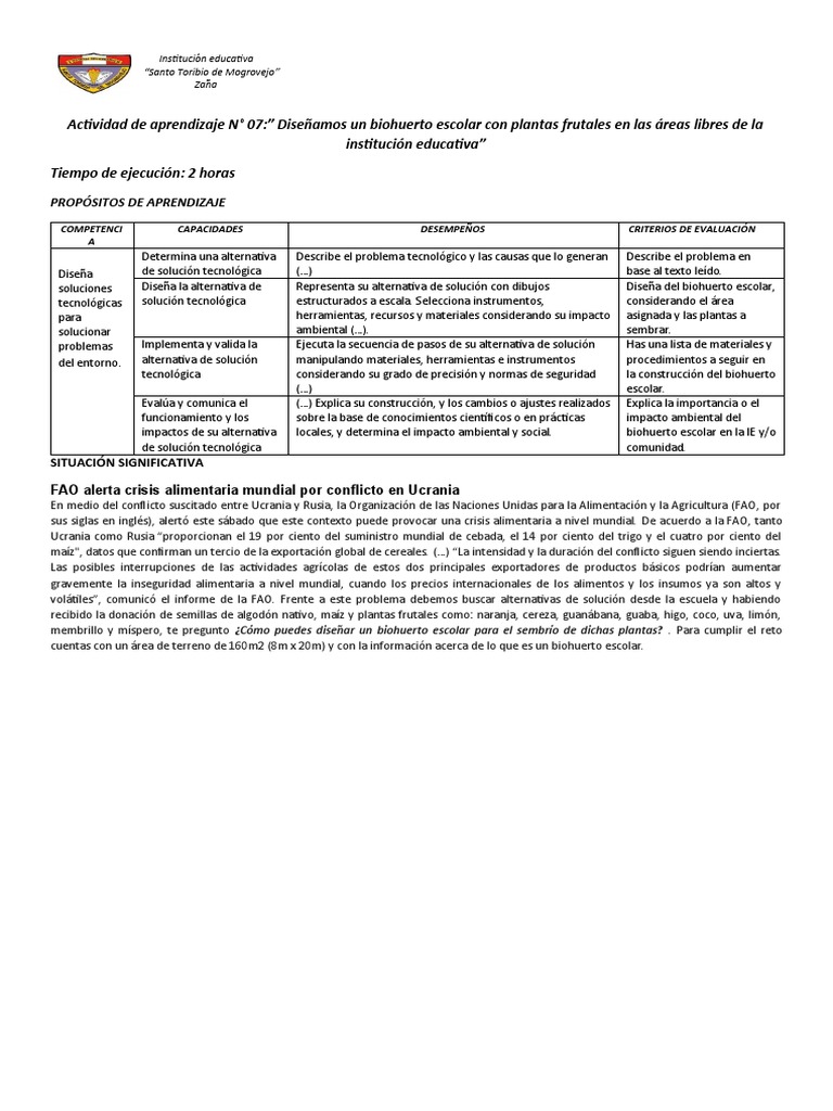 Actividad para Desarrollar La Competencia de Disena Soluciones ... Actividad para Desarrollar La Competencia de Disena Soluciones ...