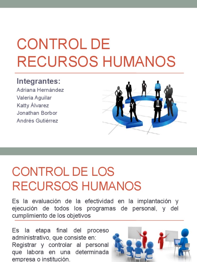 Control de Los Recursos Humanos | PDF | Gestión de recursos humanos ...