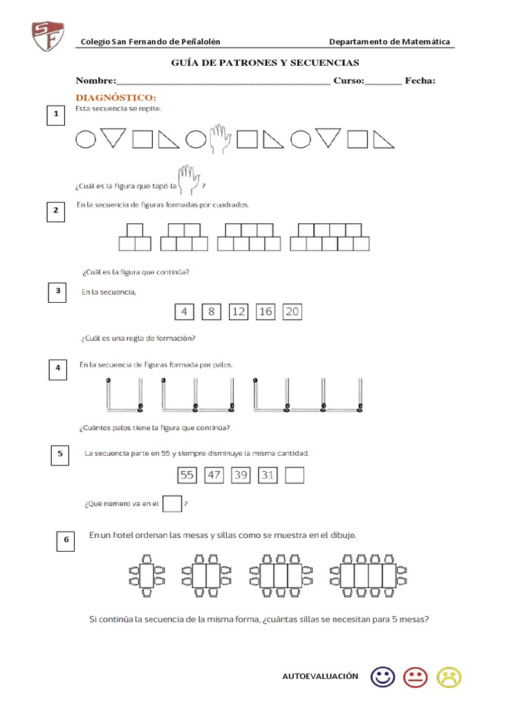 Guía de Patrones y Secuencias | PDF