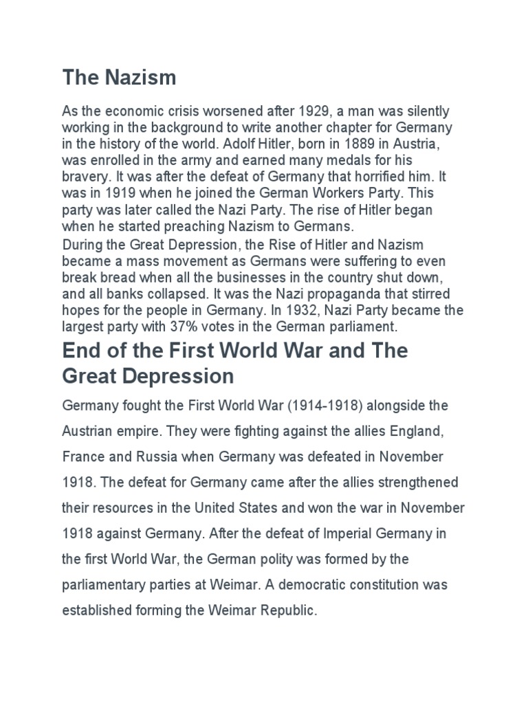 Hitler and Nazims | PDF | Nazi Germany | Weimar Republic