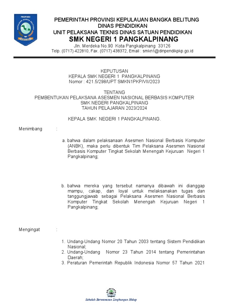 SK Anbk - 2023-2024 | PDF