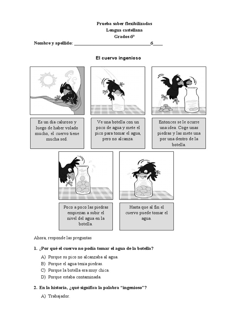 Prueba de Comprensión Lectora Especial | PDF