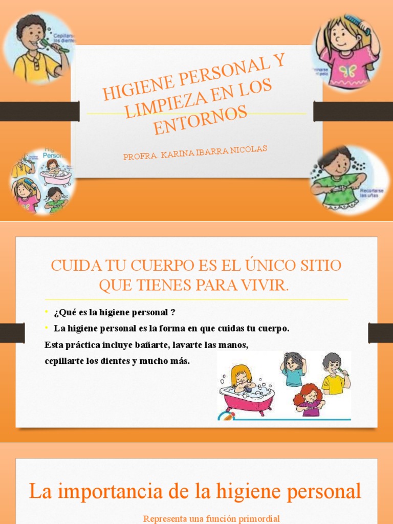 Higiene Personal y Limpieza en Los Entornos Producto 2 | PDF | Higiene ...