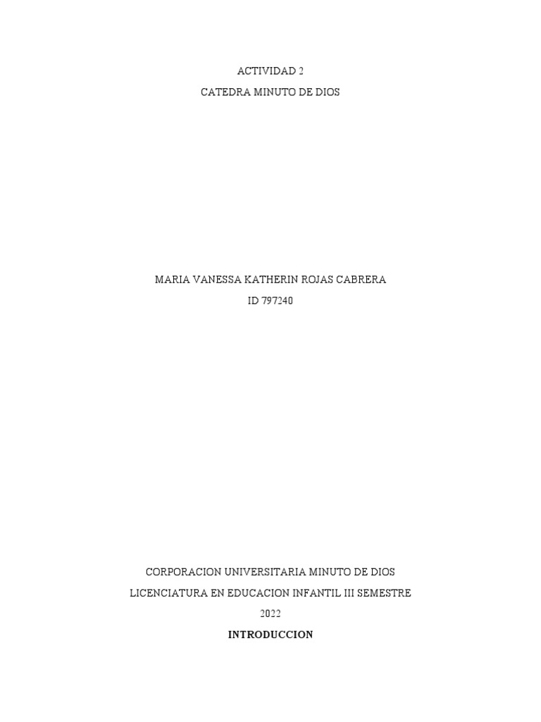 ACTIVIDAD 2 Catedra Minuto de Dios | PDF | Suicidio | Trastorno depresivo mayor