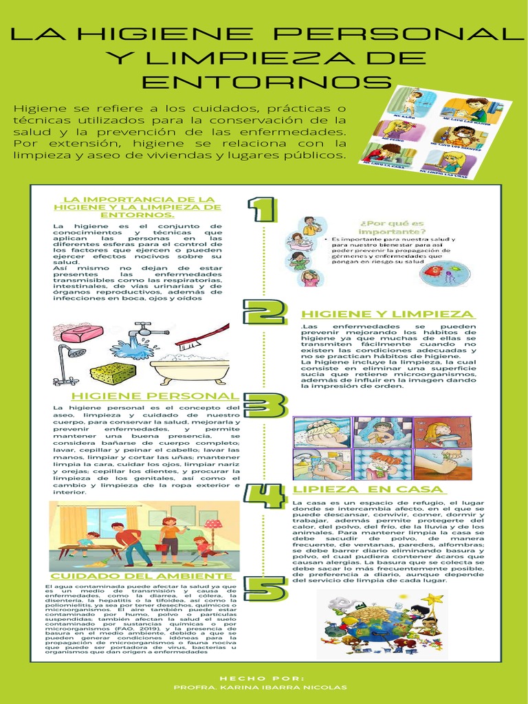 Higiene Personal y Limpieza de Entornos | PDF | Higiene | Especialidades Medicas