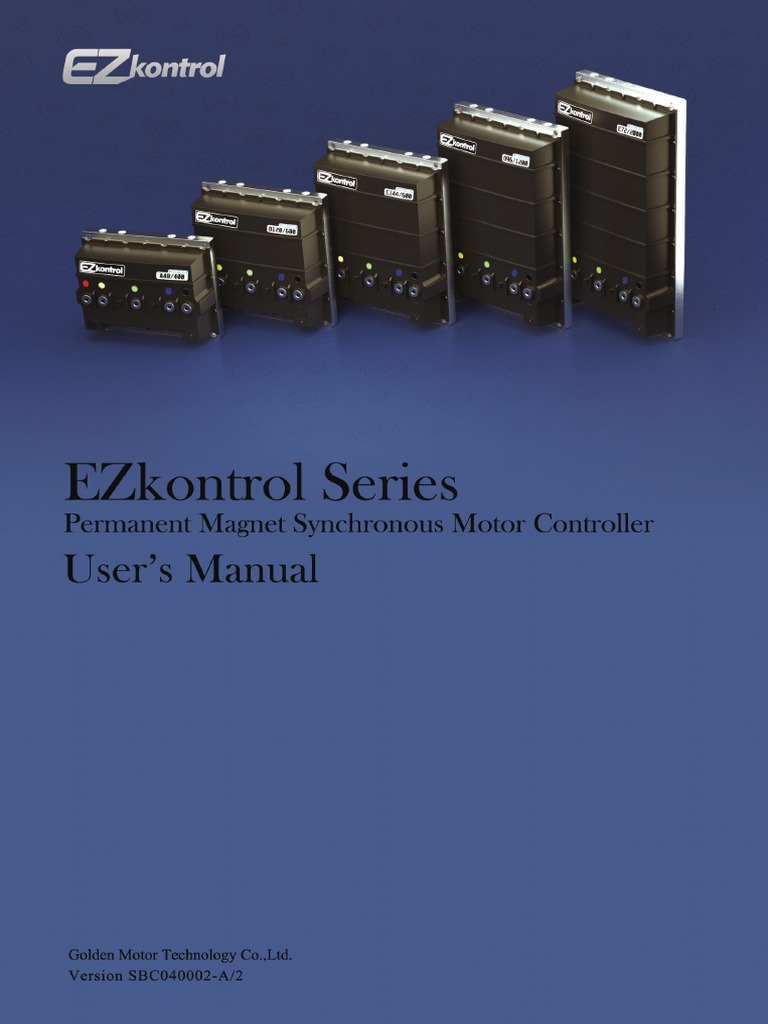 EZkontrol Users Manual | PDF | Electric Motor | Sensor