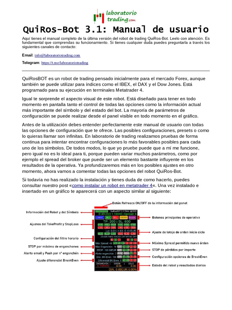 Manual Usuario QuiRos-Bot 3.1 | PDF | Informática