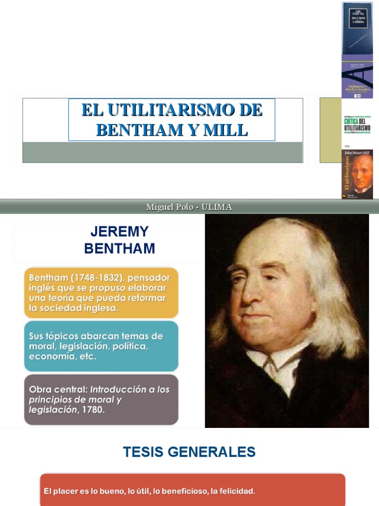 S11 Utilitarismo Bentham y Mill | PDF | Placer | Utilitarismo