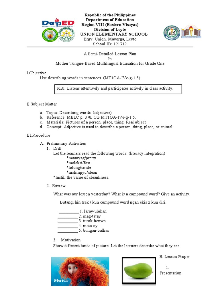 MTB Cot LP | PDF | Learning | Linguistics