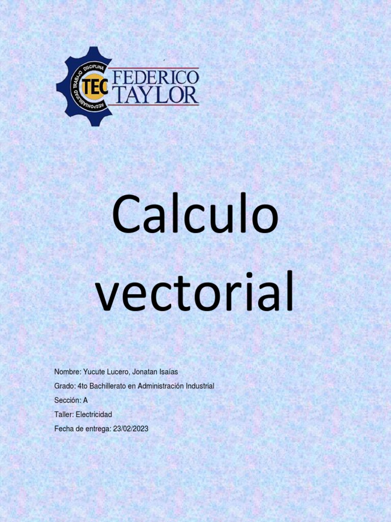 Calculo Vectorial | PDF | Vector Euclidiano | Cálculo vectorial