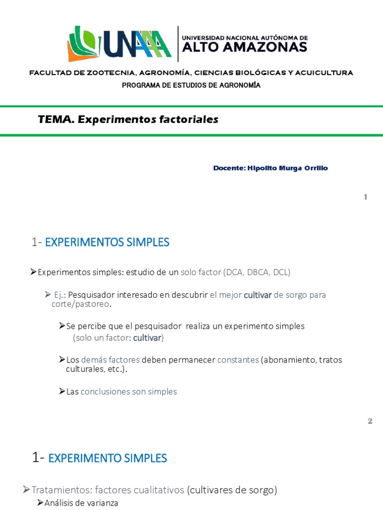Clase-8-FACTORIAL DCA-DBCA | PDF | Métodos de evaluación | Empirismo