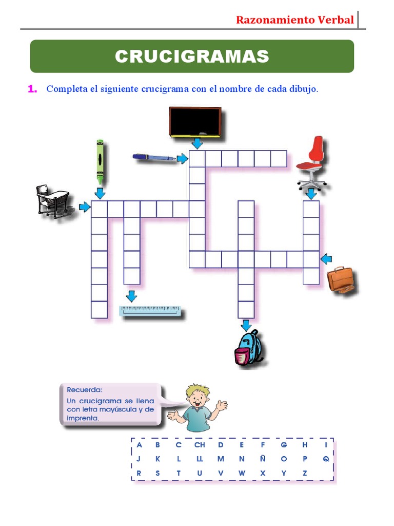Crucigramas para Segundo Grado de Primaria | PDF