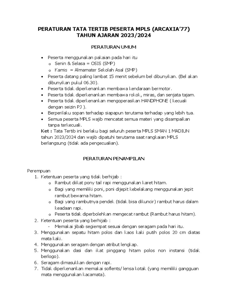 MPLS 23'24 (Peserta) | PDF