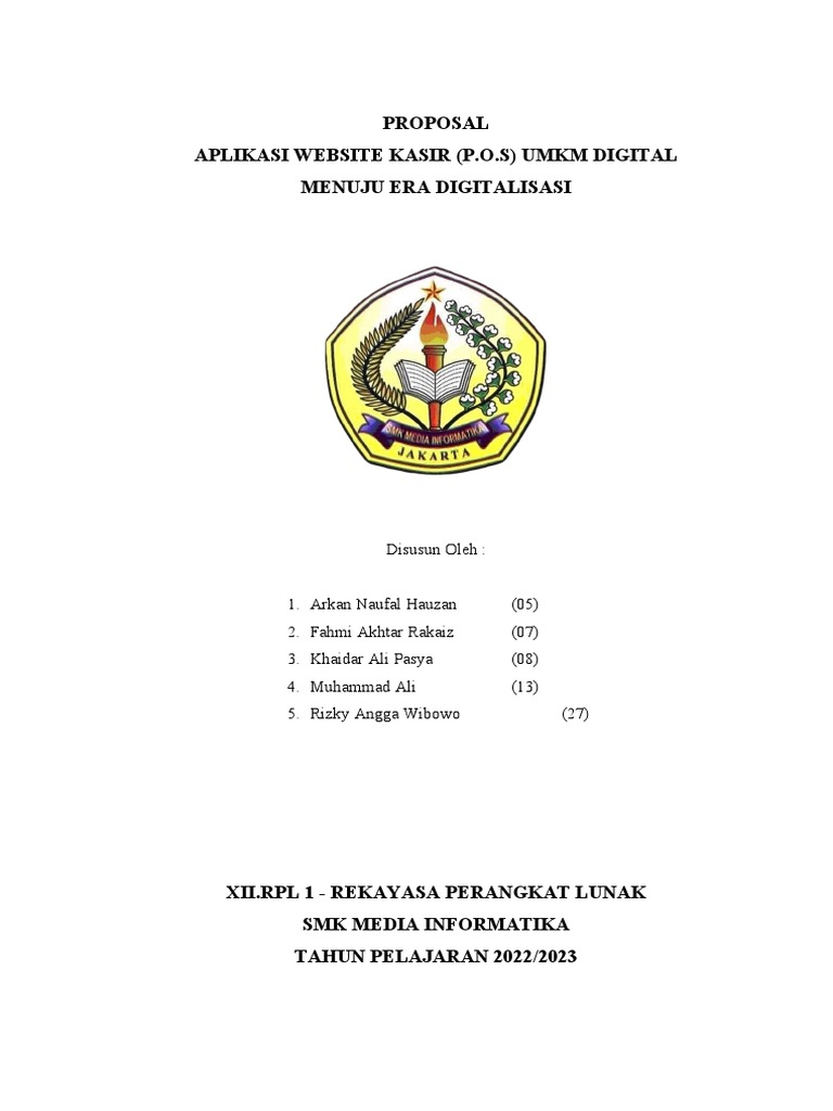 Proposal Aplikasi UMKM Digital | PDF