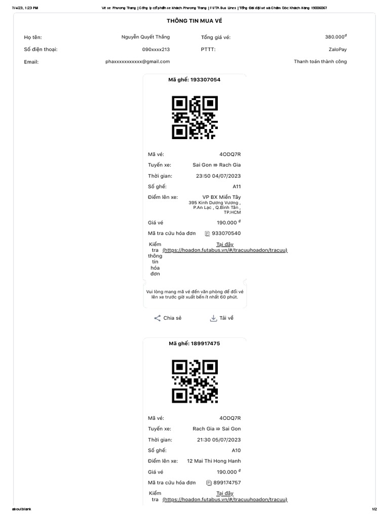 Vé xe Phương Trang _ Công ty cổ phần xe khách Phương Trang _ FUTA Bus Lines _ Tổng Đài đặt vé và ...