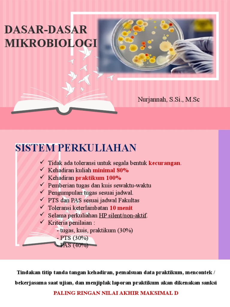 Panduan Dasar Mikrobiologi Kuliah | PDF