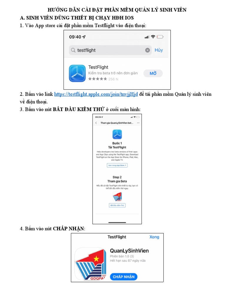 Huong Dan Cai App QLSV de Quet QR 12-22 | PDF
