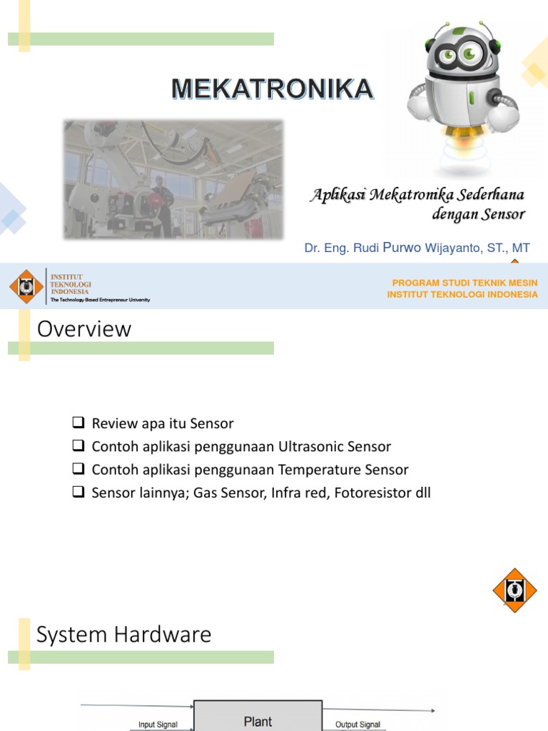 Mekatronika - Aplikasi Sensor Pada Mekatronika Sederhana | PDF