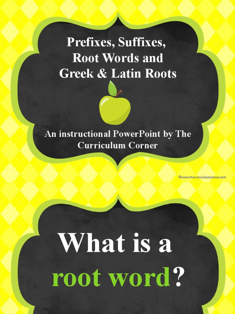 Word Parts Instructional | PDF