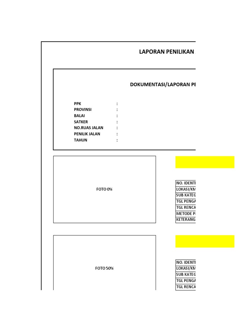 Format Laporan Penilik | PDF
