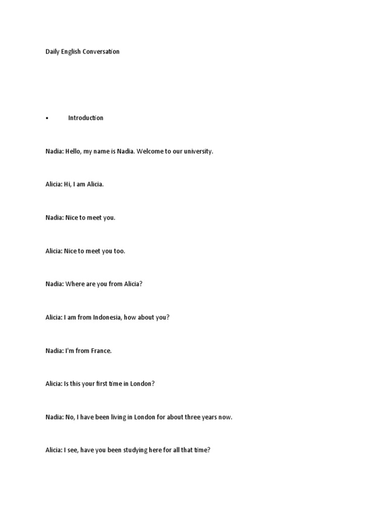 Introduction Script | PDF