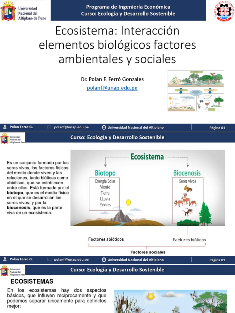Elementos Biológicos en Ecosistemas | PDF | Ecosistema | Ecología
