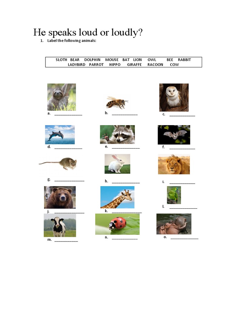 He Speaks Loud or Loudly | PDF