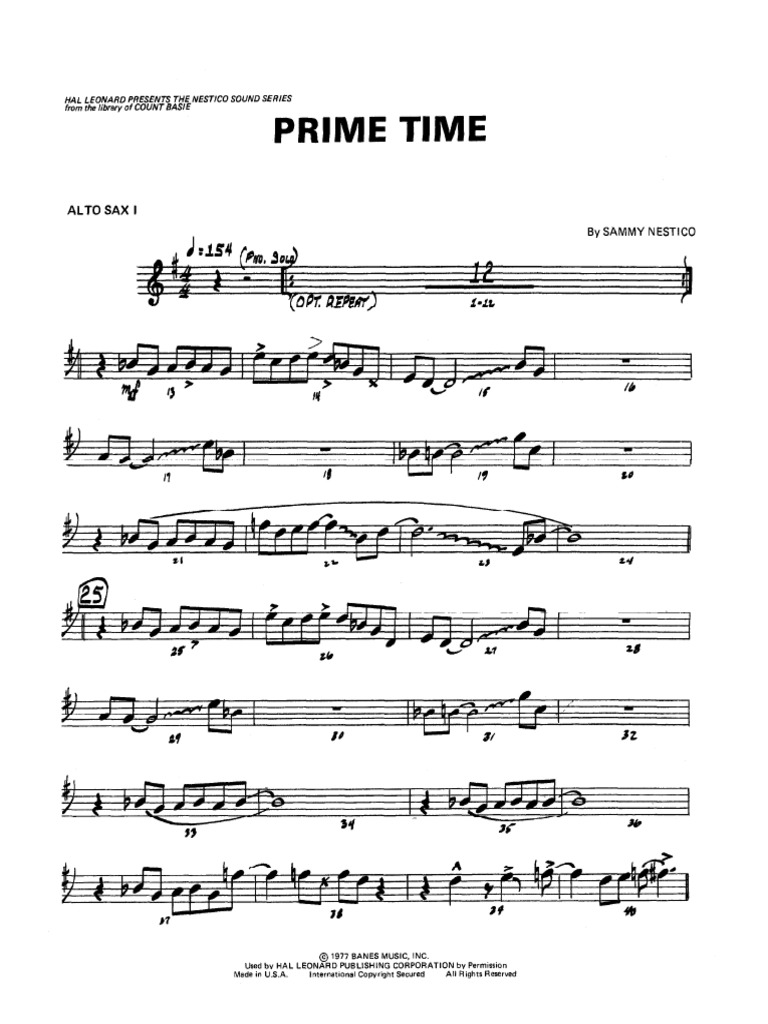 Prime Time-Basie | PDF
