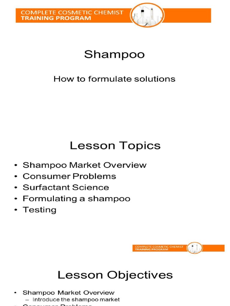 Shampoo How To Formulate Solutions | PDF