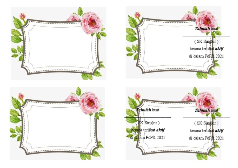 Kad Hadiah PDPR | PDF