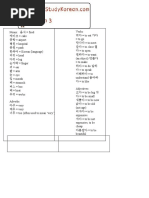 Korean Verb Conjugation Guide | PDF | Adjective | Verb