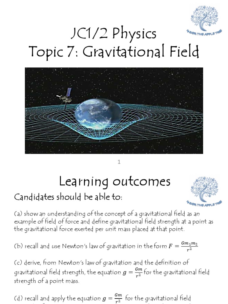 Chapter 7 Gravitational Field Teacher | PDF | Potential Energy | Mass
