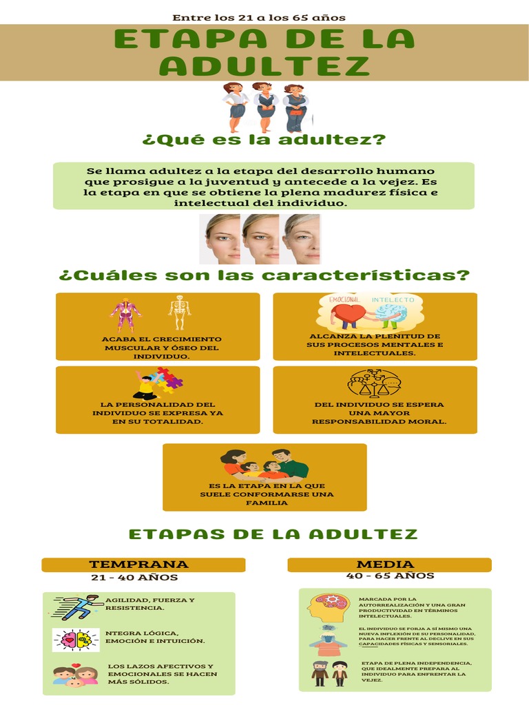 Etapas y características de la adultez | PDF | Adultos | Vejez