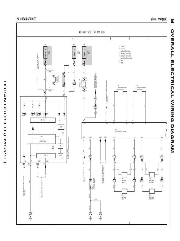 24 Urban Cruiser (Cont. Next Page) : Abs (W/ VSC), TRC and VSC | PDF | Automotive Technologies ...