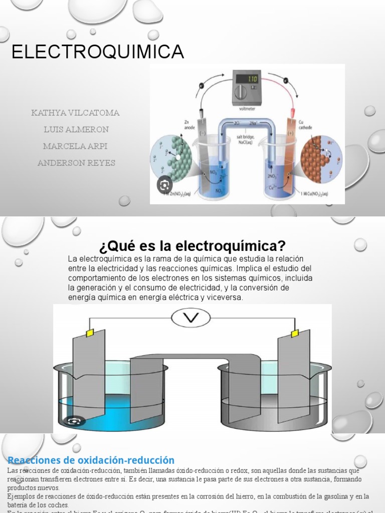 ELECTROQUIMICA | PDF | Redox | Ciencias fisicas