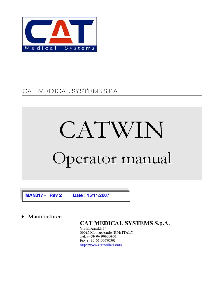 MAN017 - CATWin-Operator's Manual | PDF | Command Line Interface | Computer File