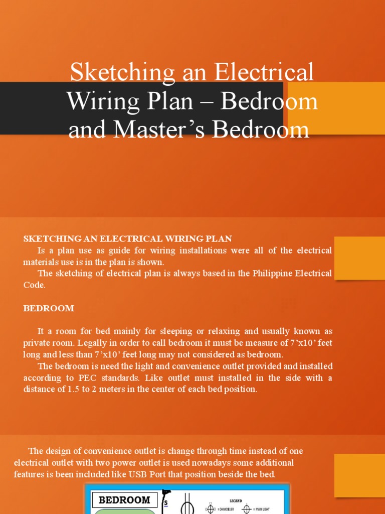 M-8 Sketching An Electrical Wiring Plan - Bedroom and | PDF
