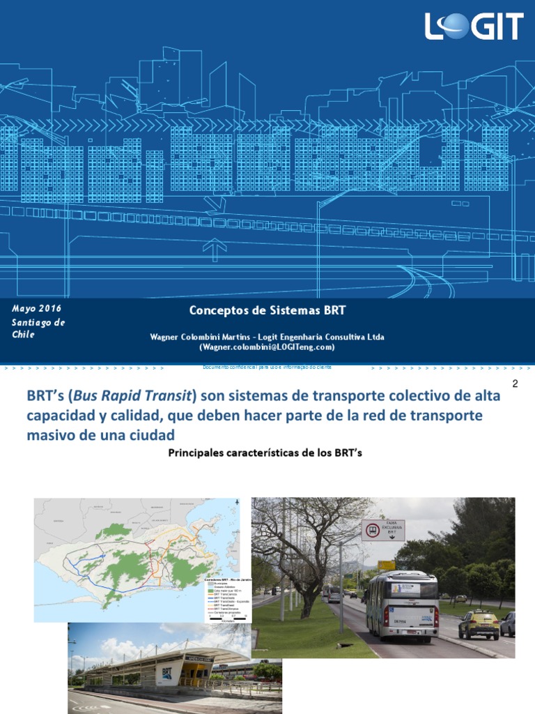 BRT Rio Brasil | PDF | Autobús | Transporte ferroviario de pasajeros