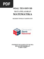 Soal Osn MTK SD Tahun 2025 Plus Kunci Jawaban | PDF