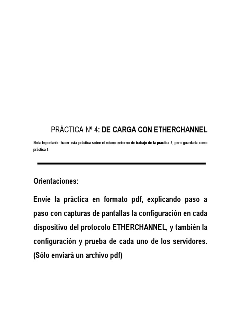 Practica Ether Channel | Descargar gratis PDF | Protocolos de internet | sistema de nombres de ...