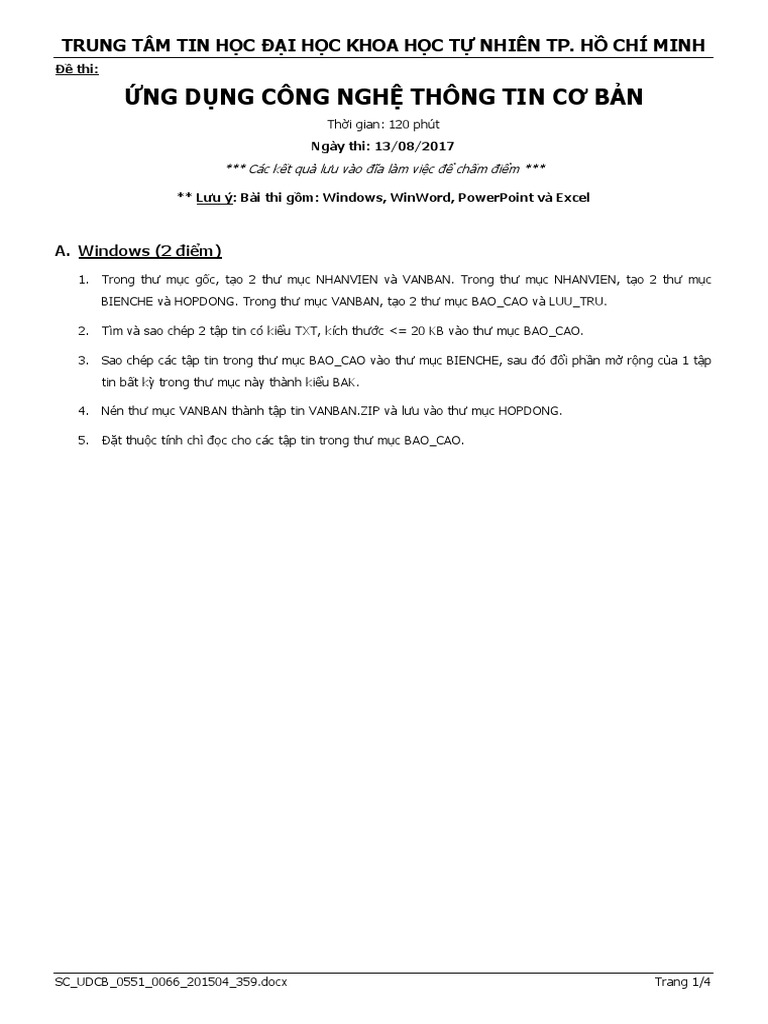 De-Thi-Thuc-Hanh-Tin Hoc-3 | PDF