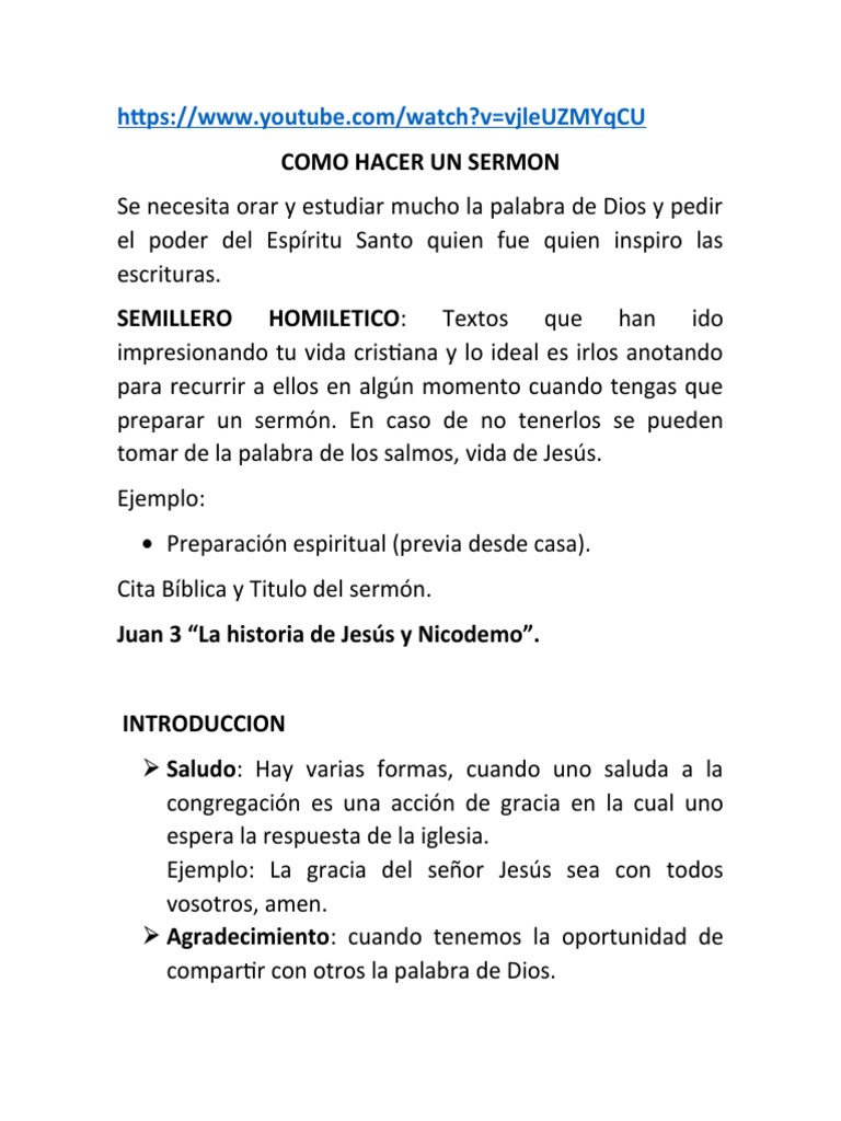 Como Preparar Sermones | PDF | Biblia | Evangelio de Marcos