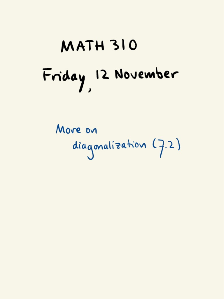 11-12 Lecture Notes | PDF | Eigenvalues And Eigenvectors | Linear Algebra 11-12 Lecture Notes | PDF | Eigenvalues And Eigenvectors | Linear Algebra