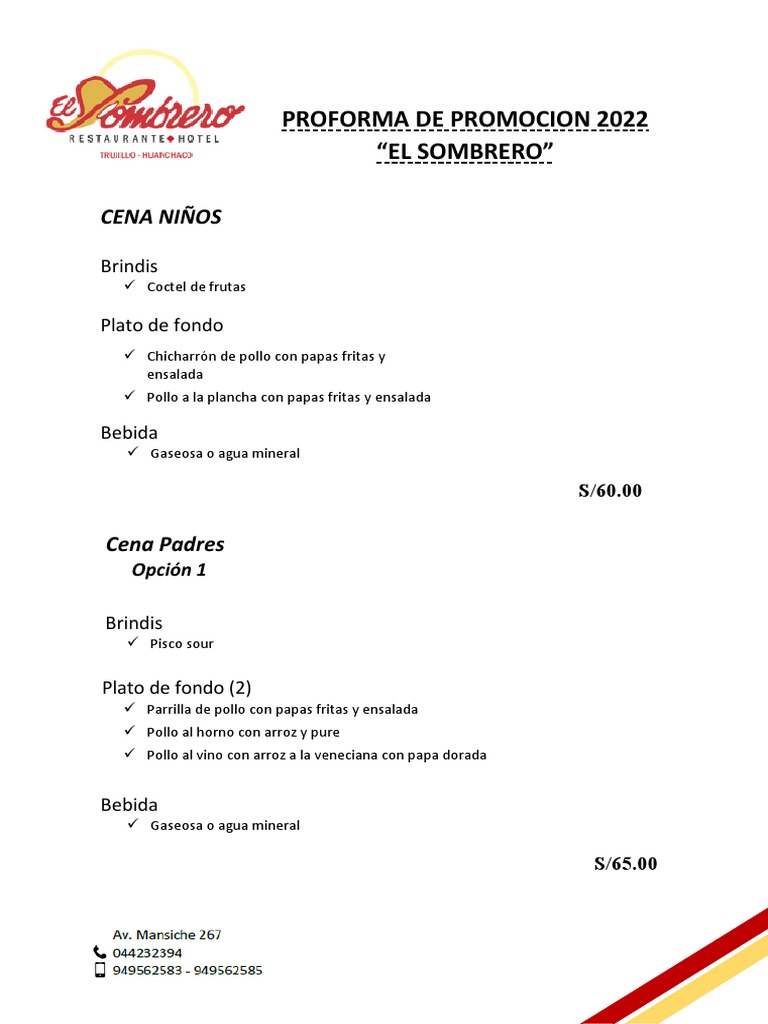 Proforma de Promocion 2023 | PDF
