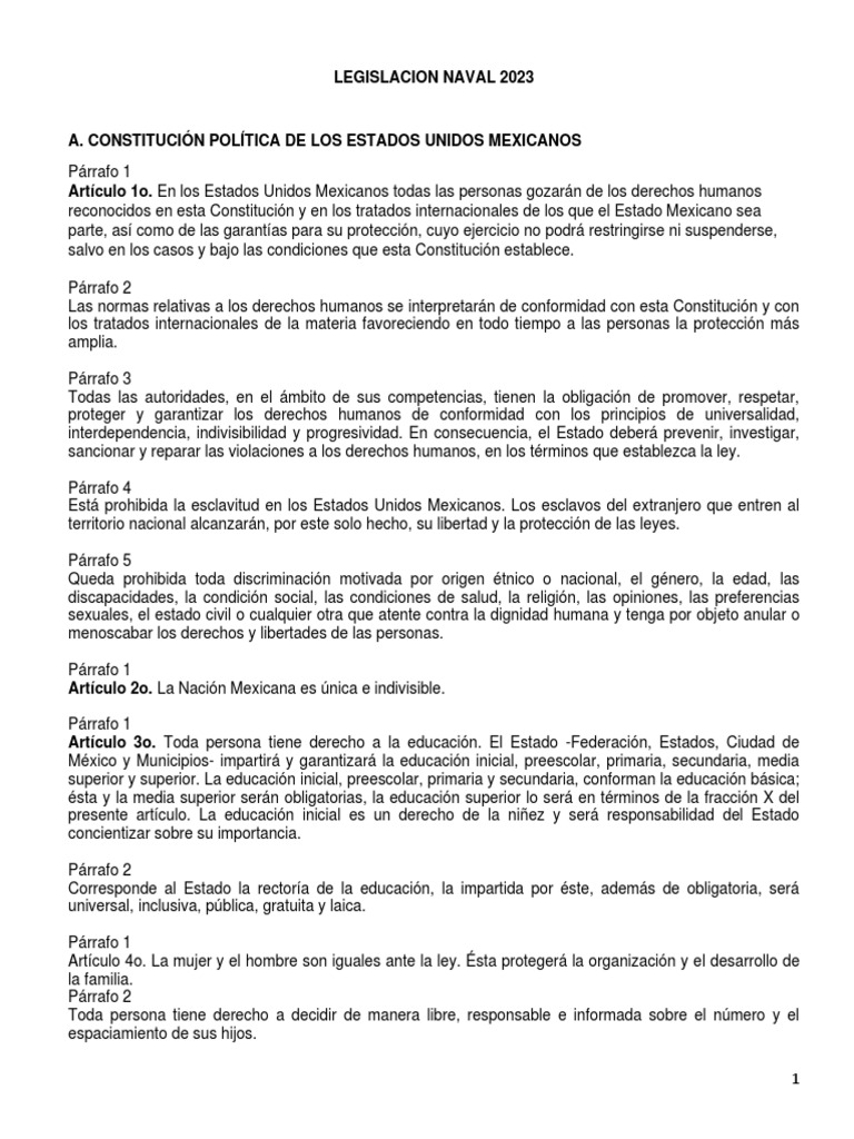 Legislación Naval 2023 | PDF | Judicaturas | México