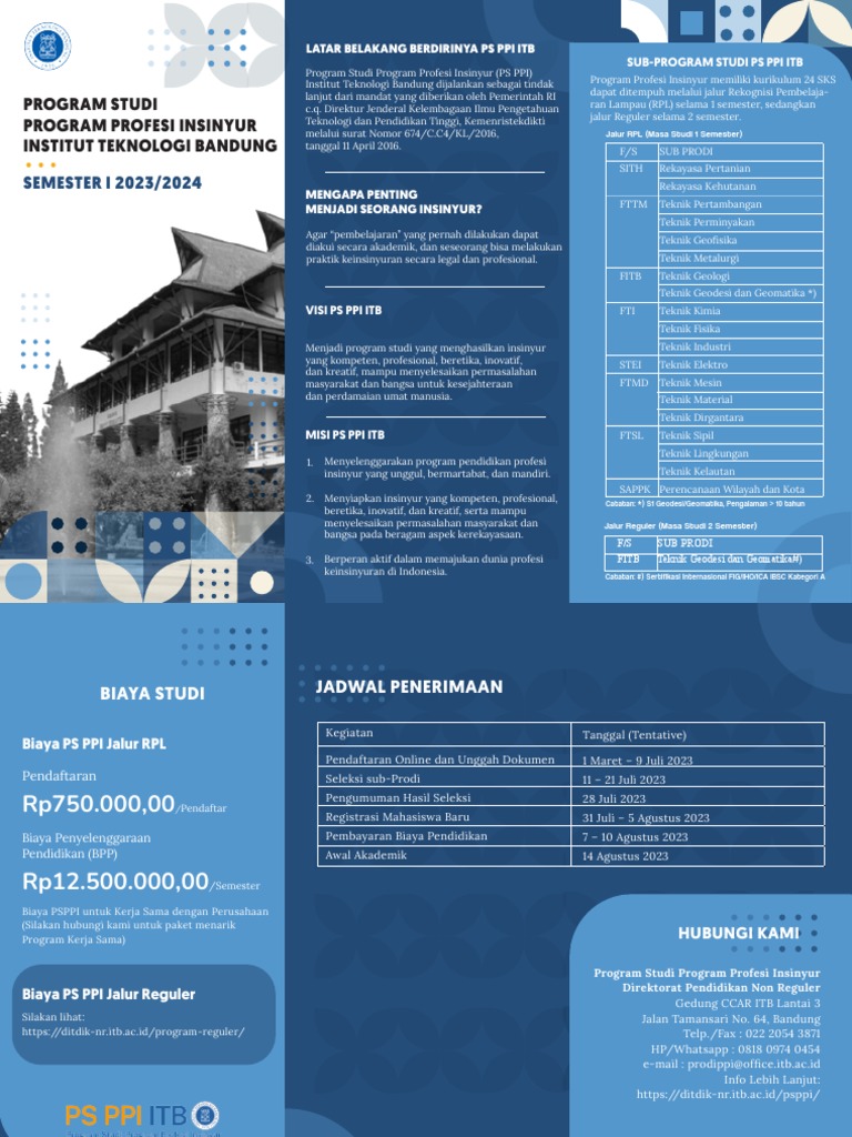 Brosur ITB (Acc - Fix) | PDF