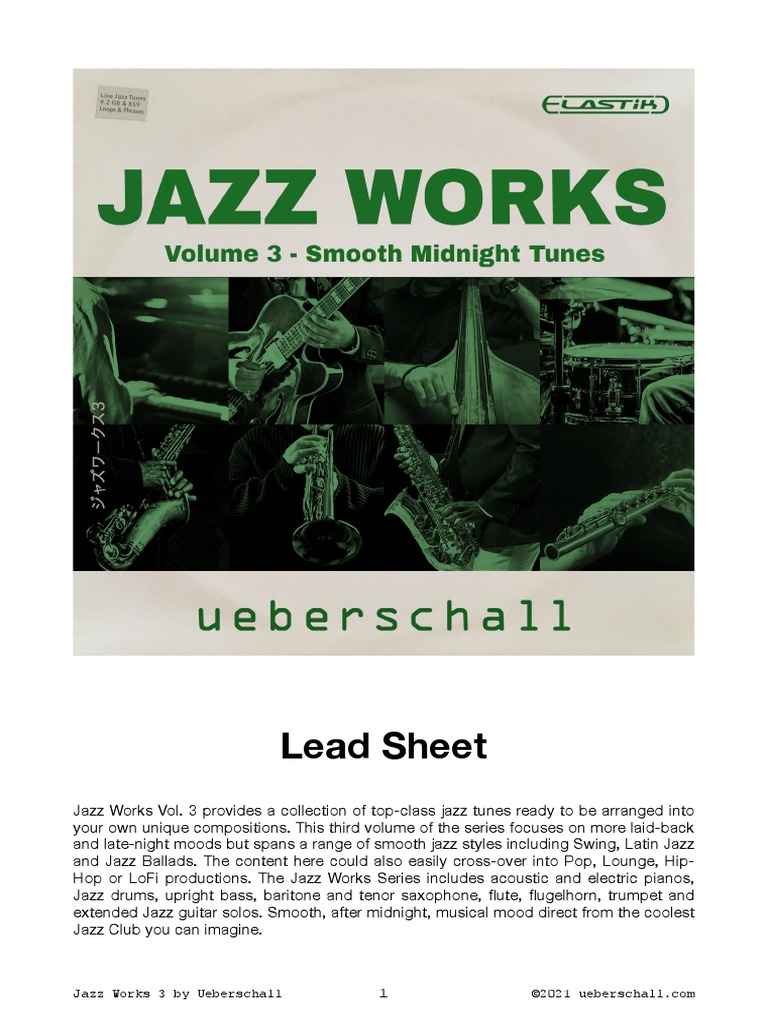 Jazz Works 3 - Lead Sheet | PDF | Jazz | Bass Guitar