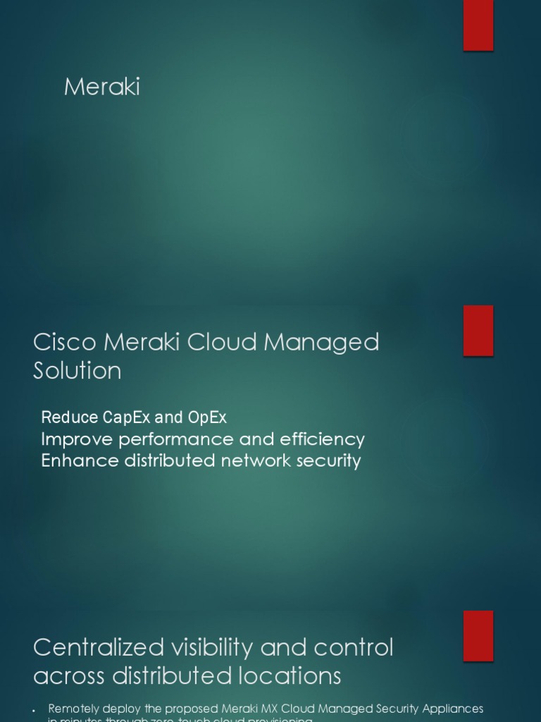 Abc of Meraki | PDF | Port (Computer Networking) | Ip Address