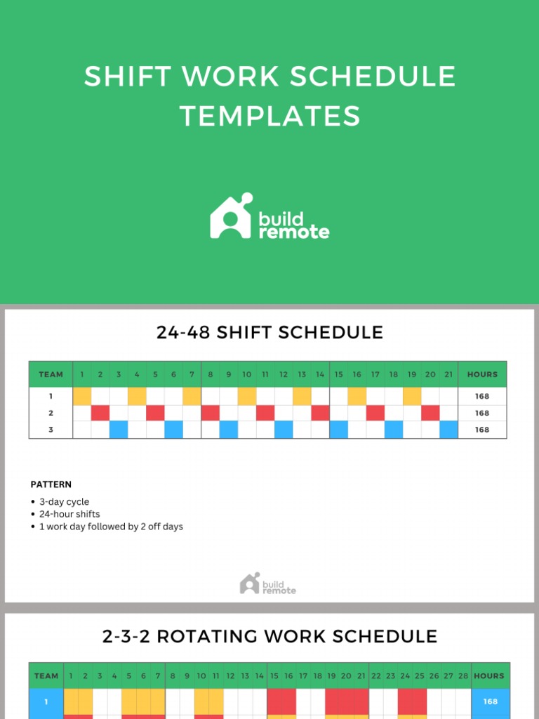 Shift-Work-Schedule-Templates-Buildremote | PDF